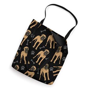 Cute Bull Mastiff Dog Lover Gift Women Girl Tote Bag