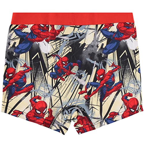 Marvel Mens Comics Boxer Briefs - Spiderman Mens Underwear - 2 Pack Boxer Briefs (Spiderman Multi, Large)