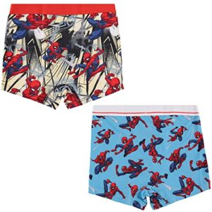 Marvel Mens Comics Boxer Briefs - Spiderman Mens Underwear - 2 Pack Boxer Briefs (Spiderman Multi, Large)