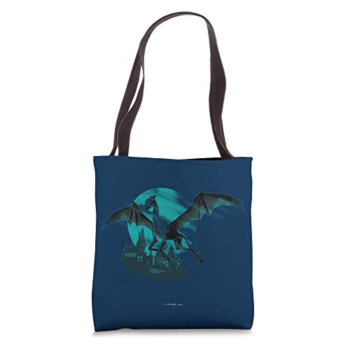 Harry Potter Thestral Flies Over Hogwarts Tote Bag