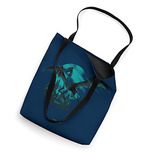 Harry Potter Thestral Flies Over Hogwarts Tote Bag