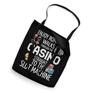 Fun Slot Machine & Gambler Casino Vegas Tote Bag