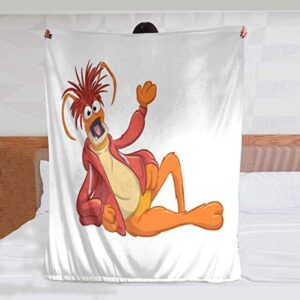 gacoz-pepe the king prawn- ultra soft throw blanket flannel fleece all season light weight living room bedroom warm blanket 60×50inch