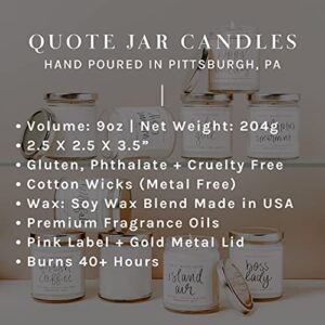 Sweet Water Decor You Got This Candle | Sea Salt, Jasmine, Wood, Cream Scented Soy Candles for Home | 9oz Clear Jar, 40 Hour Burn Time, Made in the USA