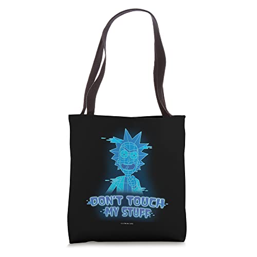 Rick and Morty Rick says Don't Touch My Stuff Tote Bag