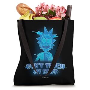 Rick and Morty Rick says Don't Touch My Stuff Tote Bag