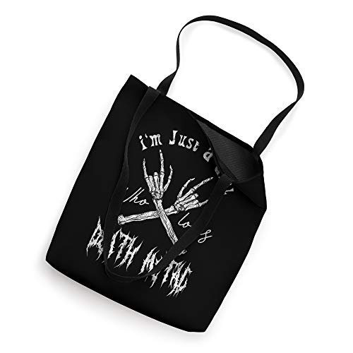 Heavy Metal - I'm Just A Girl Who Loves Death Metal Music Tote Bag