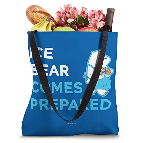 We Bare Bears Ice Bear Comes Prepared Tote Bag