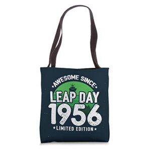 awesome since 1956 – leap day baby – leap year birthday tote bag