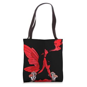 fairycore aesthetic fairy core soft grunge mushroom tote bag