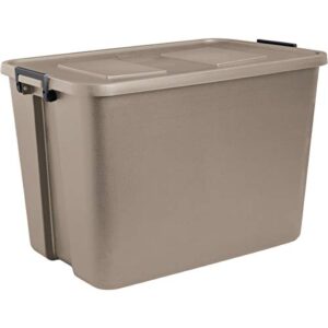 sterilite 17446504 industrial latch tote 32 gallon 28-7/8″l x 19″ w x 19-1/4″h hazelwood