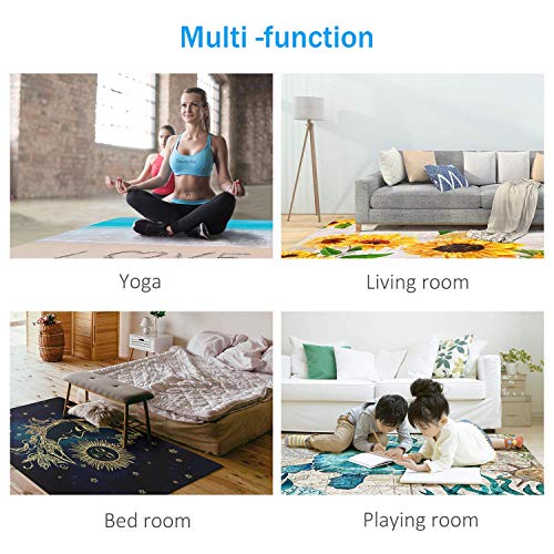 Abstract Geo Area Rugs Non-Slip Floor Mat Doormats Home Runner Rug Carpet for Bedroom Indoor Outdoor Kids Play Mat Nursery Throw Rugs Yoga Mat