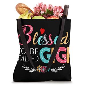 Blessed to be called Gigi Colorful For Grandma Tote Bag