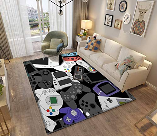 Gamer Controller Area Rugs Non-Slip Floor Mat Doormats Home Runner Rug Carpet for Bedroom Indoor Outdoor Play Mat Nursery Throw Rugs Yoga Mat