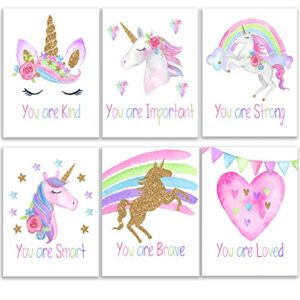 elephant dreams unicorn room decor for girls bedroom (6) 8×10 unframed photos for kids made in usa girls room decor unicorn bedroom decor for girls unicorn wall decor rainbow wall decor