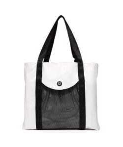 lululemon take it on tote (white/black)