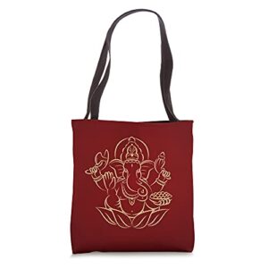 Lord Ganesh Hindu God Symbol Tote Bag