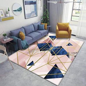 blush pink and navy geometric perfection area rugs non-slip floor mat doormats home runner rug carpet for bedroom indoor outdoor kids play mat nursery throw rugs yoga mat