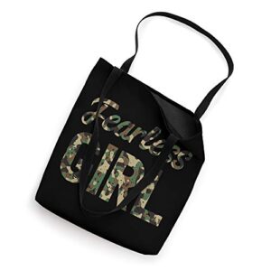 Fearless Girl I Camo Cute Camouflage Lover Tote Bag