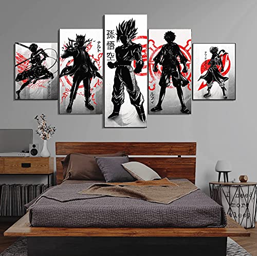 MTEBOCC Japanese Anime Poster Teens Prints Canvas painting Home Living Give to Boy Party Decorations Room Gift Decor