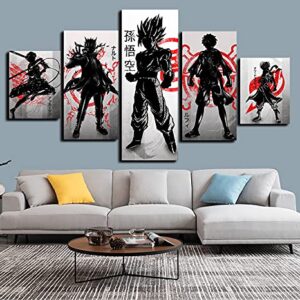 MTEBOCC Japanese Anime Poster Teens Prints Canvas painting Home Living Give to Boy Party Decorations Room Gift Decor