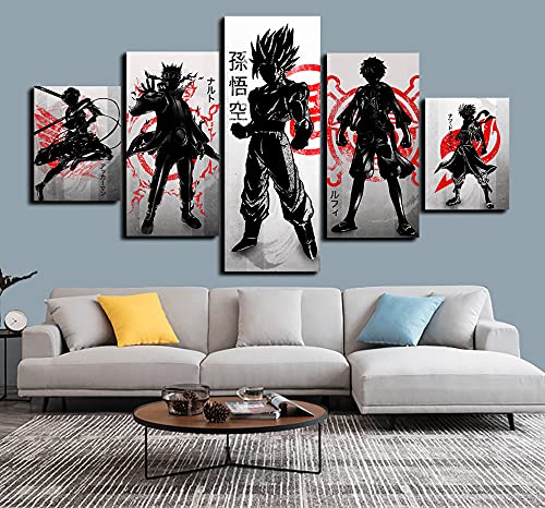 MTEBOCC Japanese Anime Poster Teens Prints Canvas painting Home Living Give to Boy Party Decorations Room Gift Decor