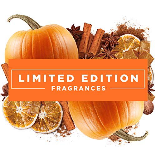 Glade Candle Pumpkin Spice, Fragrance Candle Infused with Essential Oils, Air Freshener Candle, 3-Wick Candle, 6.8 Oz