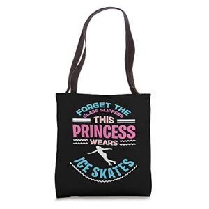 girls womens kids ice skating figure skating tote bag