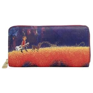 loungefly x disney coco marigold bridge zip-around wallet