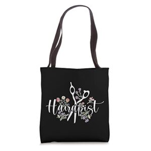 hairapist hair stylist tote bag