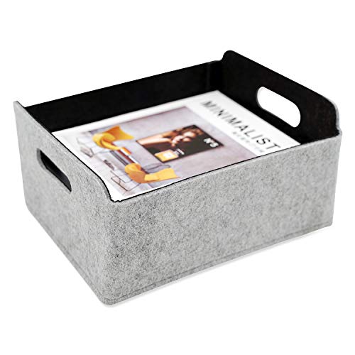 ENDLESS FUNCTIONS - Collapsible Storage Basket with Handles - Charcoal