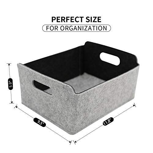 ENDLESS FUNCTIONS - Collapsible Storage Basket with Handles - Charcoal