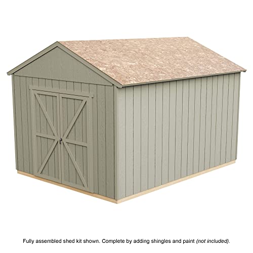 Handy Home Products Astoria 12x16 Do-It-Yourself Wooden Storage Shed with Floor