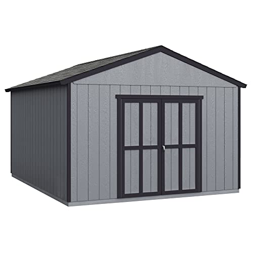 Handy Home Products Astoria 12x16 Do-It-Yourself Wooden Storage Shed with Floor