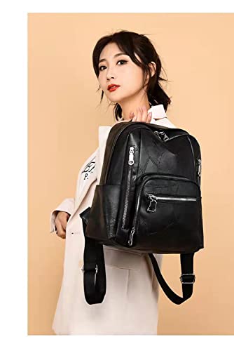 Women Backpack Purse PU Leather Shoulder Bag Travel Bag Handbag Casual Fashion Multifunctional Design Satchel Bag Anti-theft