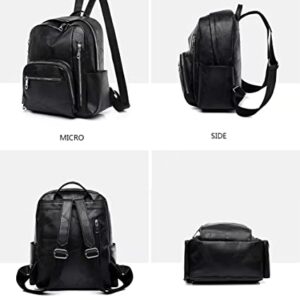 Women Backpack Purse PU Leather Shoulder Bag Travel Bag Handbag Casual Fashion Multifunctional Design Satchel Bag Anti-theft