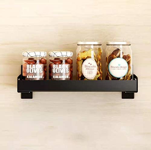 PHTW Kitchen Shelf Wall Mounted Household Condiment Without Holes