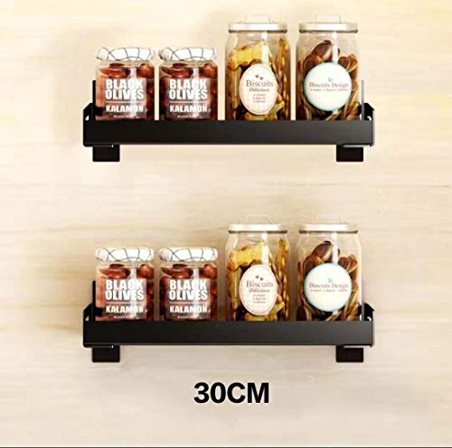 PHTW Kitchen Shelf Wall Mounted Household Condiment Without Holes