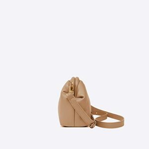 Pixie Mood Inc, Bubbly 12.5 x 6 Vegan Leather Clutch Crossbody Tote, Sand