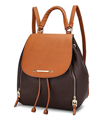 MKF Backpack Purse for Women & Girls – PU Leather Top Handle Bag Lady Fashion Travel Pocketbook – Roomy Daypack