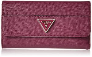 guess cordelia multi clutch wallet, burgundy