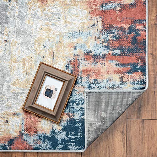 LUXE WEAVERS Olimpia Collection 5956 Multi Modern Abstract Area Rug 9x12