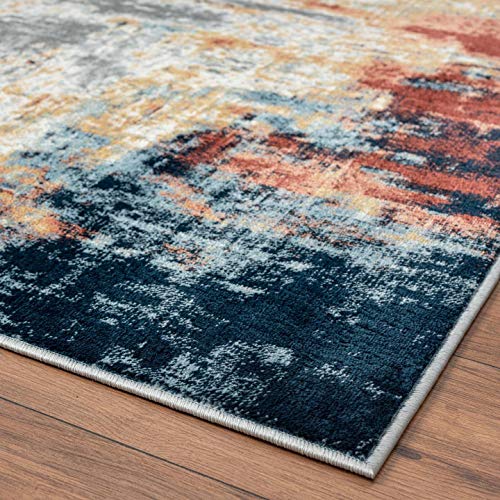 LUXE WEAVERS Olimpia Collection 5956 Multi Modern Abstract Area Rug 9x12