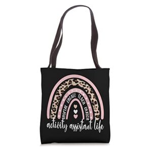 activity assistant life activities assistant appreciation tote bag