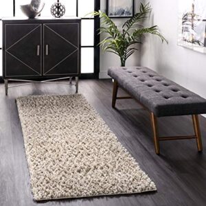 nuLOOM Belleza Shag Area Rug, 3' x 5', Beige