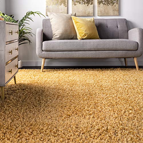 nuLOOM Belleza Shag Area Rug, 3' x 5', Yellow