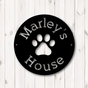 rbpcaar custom dog kennel sign personalized metal dog house sign personalized sign for dog