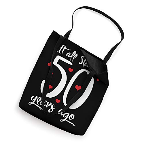 Wedding Anniversary 50 Years Together Golden Family Marriage Tote Bag