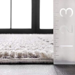 nuLOOM Talula Soft Textured Tassel Area Rug, 8' x 10', Beige