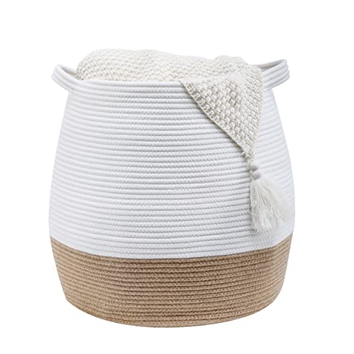 Midlee Rope & Jute Bottom Toy Basket